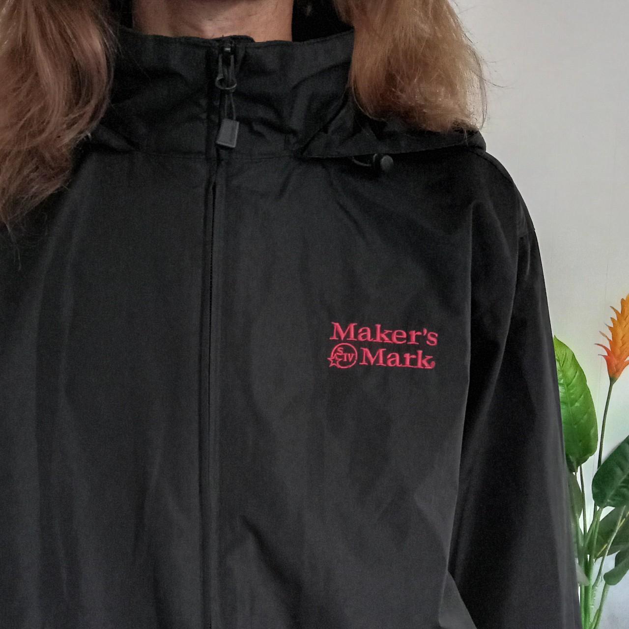 Contemporary Maker's Mark whiskey windbreaker thing,... - Depop