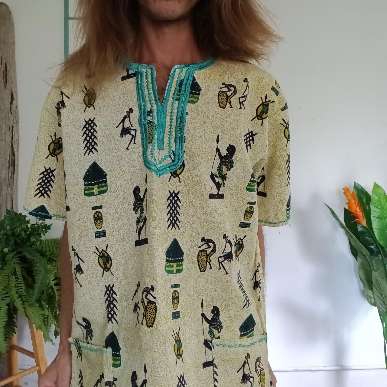 East African Highlands smock type garment with drum,... - Depop