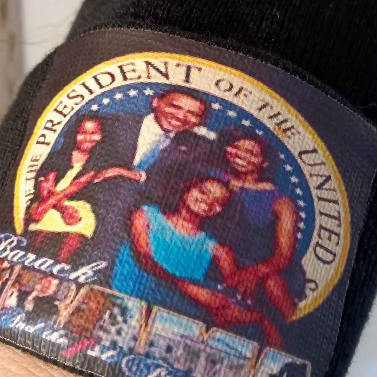 Barack Obama beanie, pixelated blurry jpeg edition... | Depop