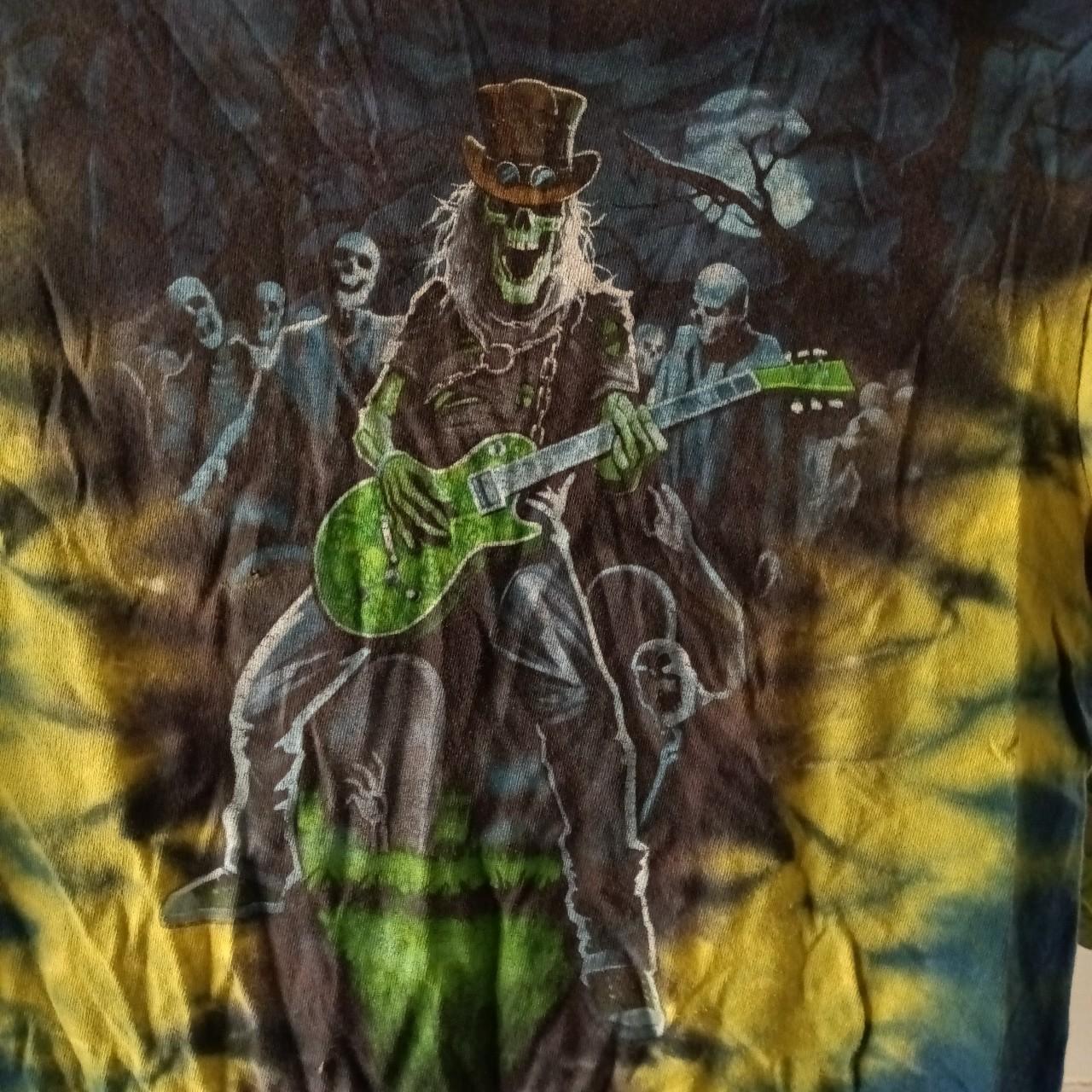 Haunted rock n roll zombie hippie t-shirt, happy and... - Depop