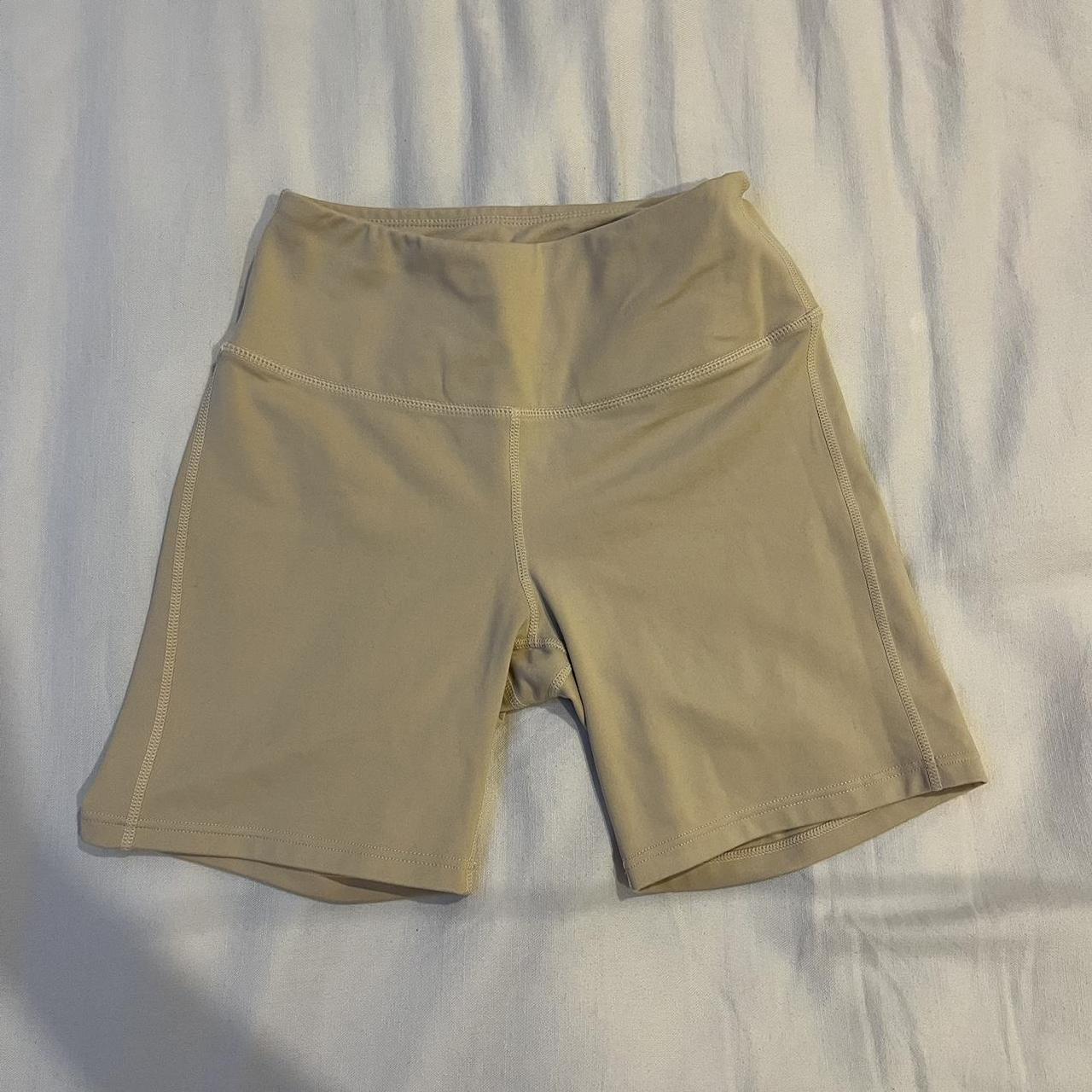 Saski bike shorts tan colour Never been worn, size... - Depop