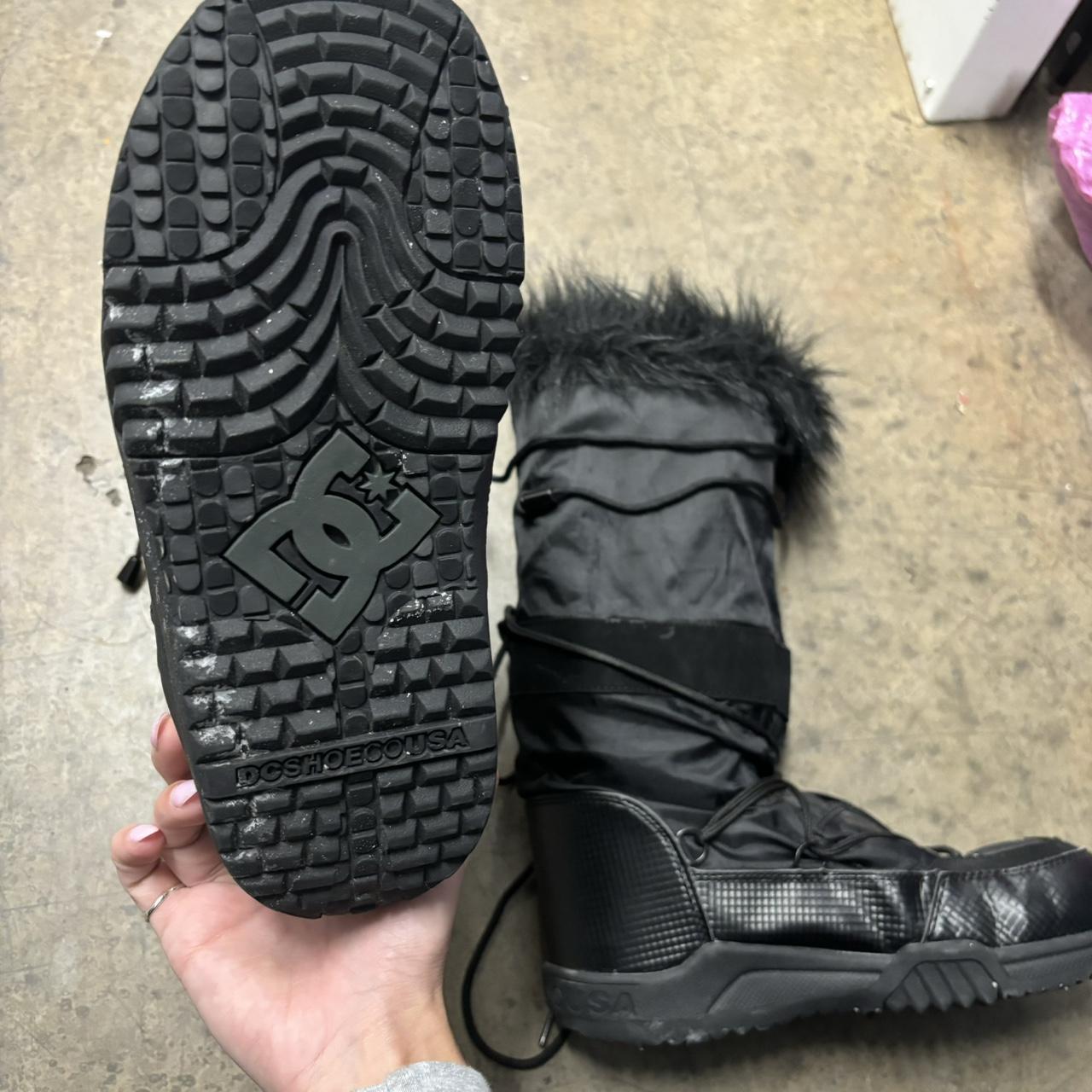 2000s DC snow boots black and rhinestone woman’s... - Depop