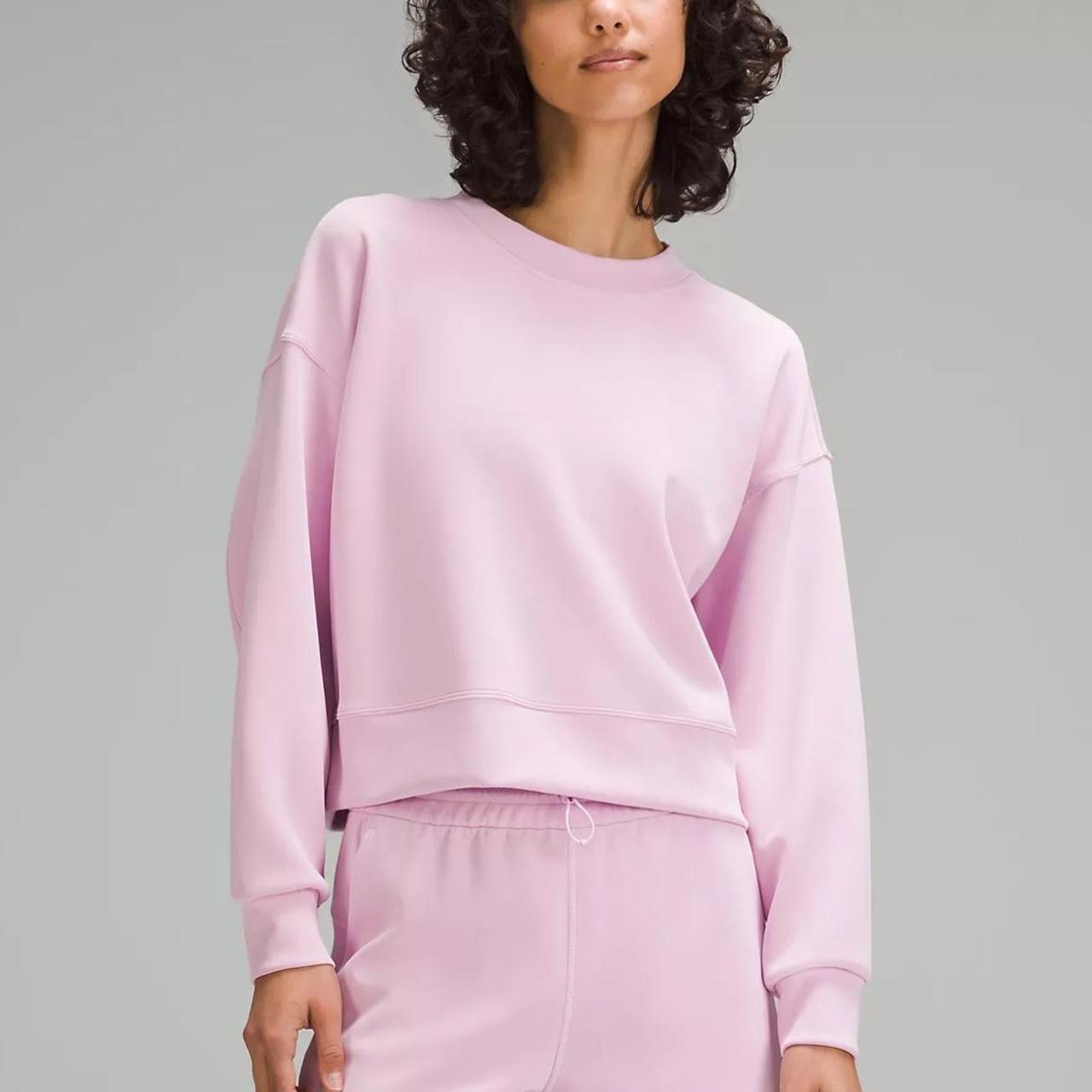 Lululemon soft stream crewneck size small pink - Depop