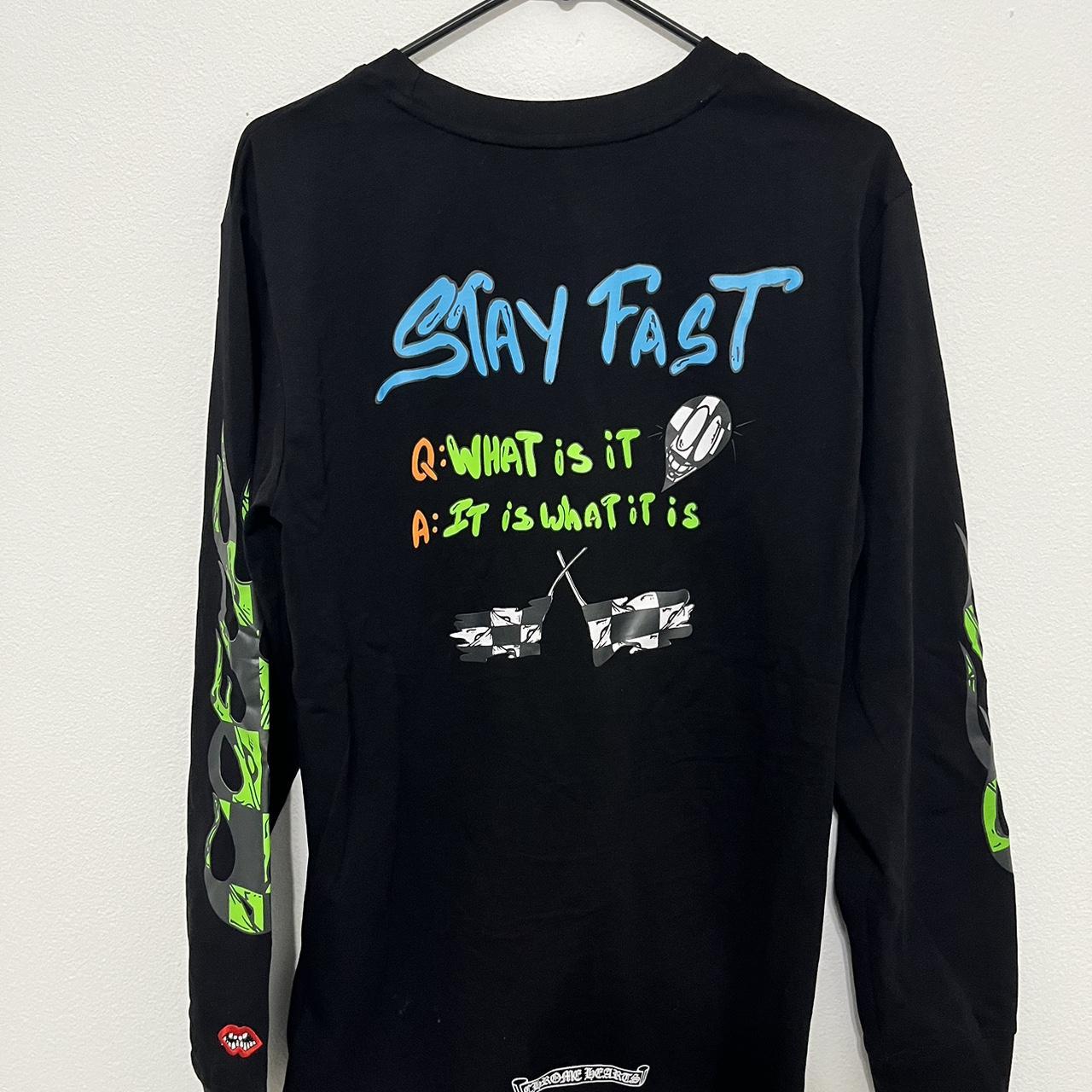 Chrome Hearts Matty Boy Stay Fast Tee Size Medium... - Depop