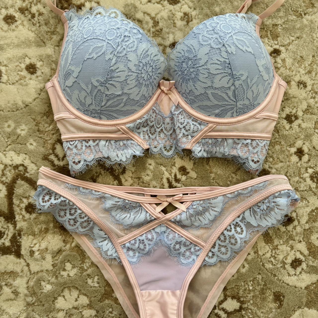 Gorgeous pastel pink and blue bras n things lingerie... - Depop