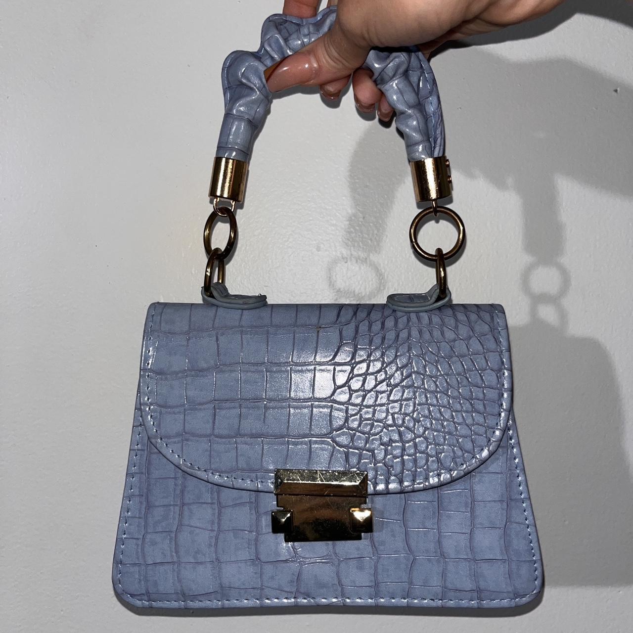 Baby blue animal, print, mini purse! Can fit one of... - Depop