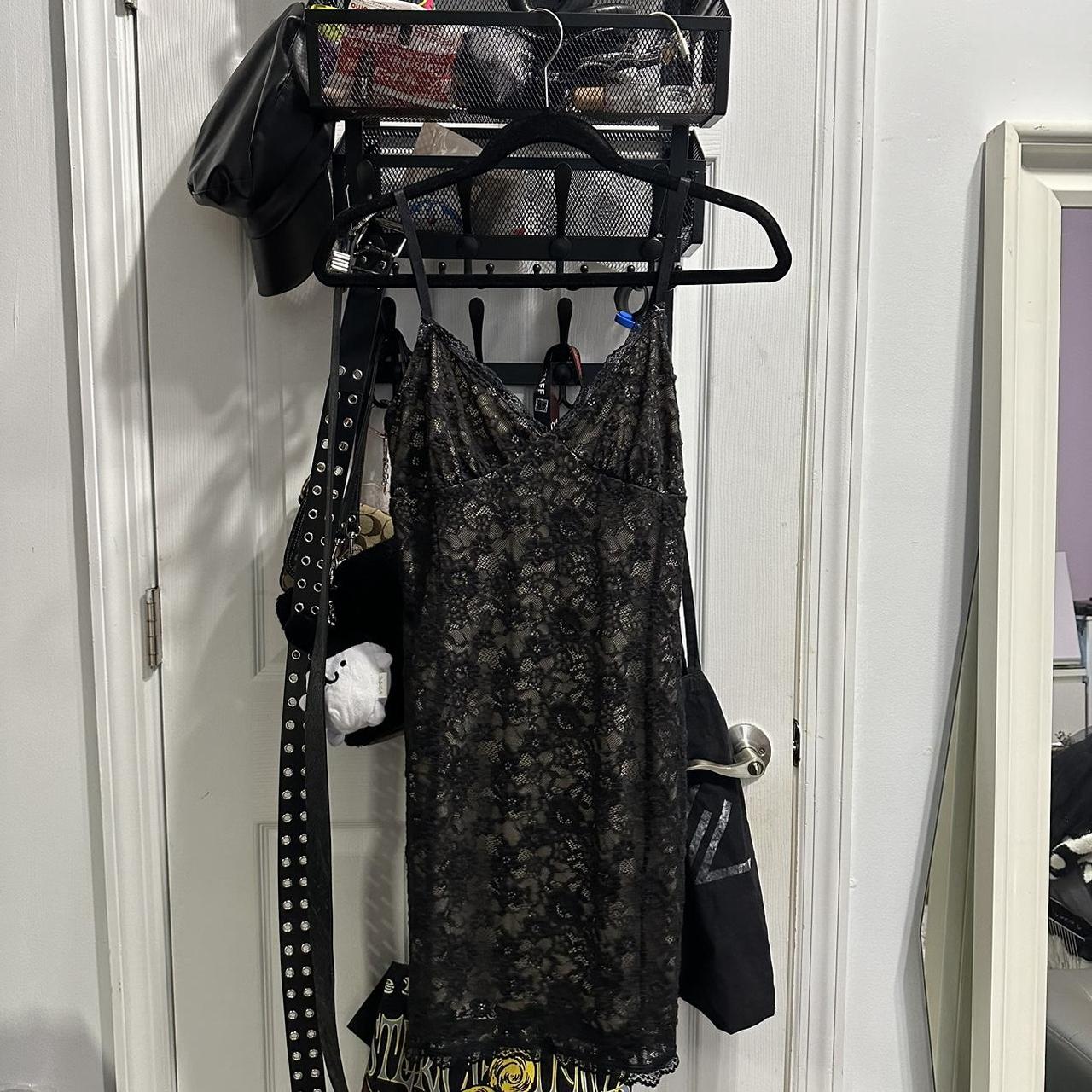 BLACK LACE DRESS 🖤🎀 -LACE, VAMPY DRESS -FROM... - Depop