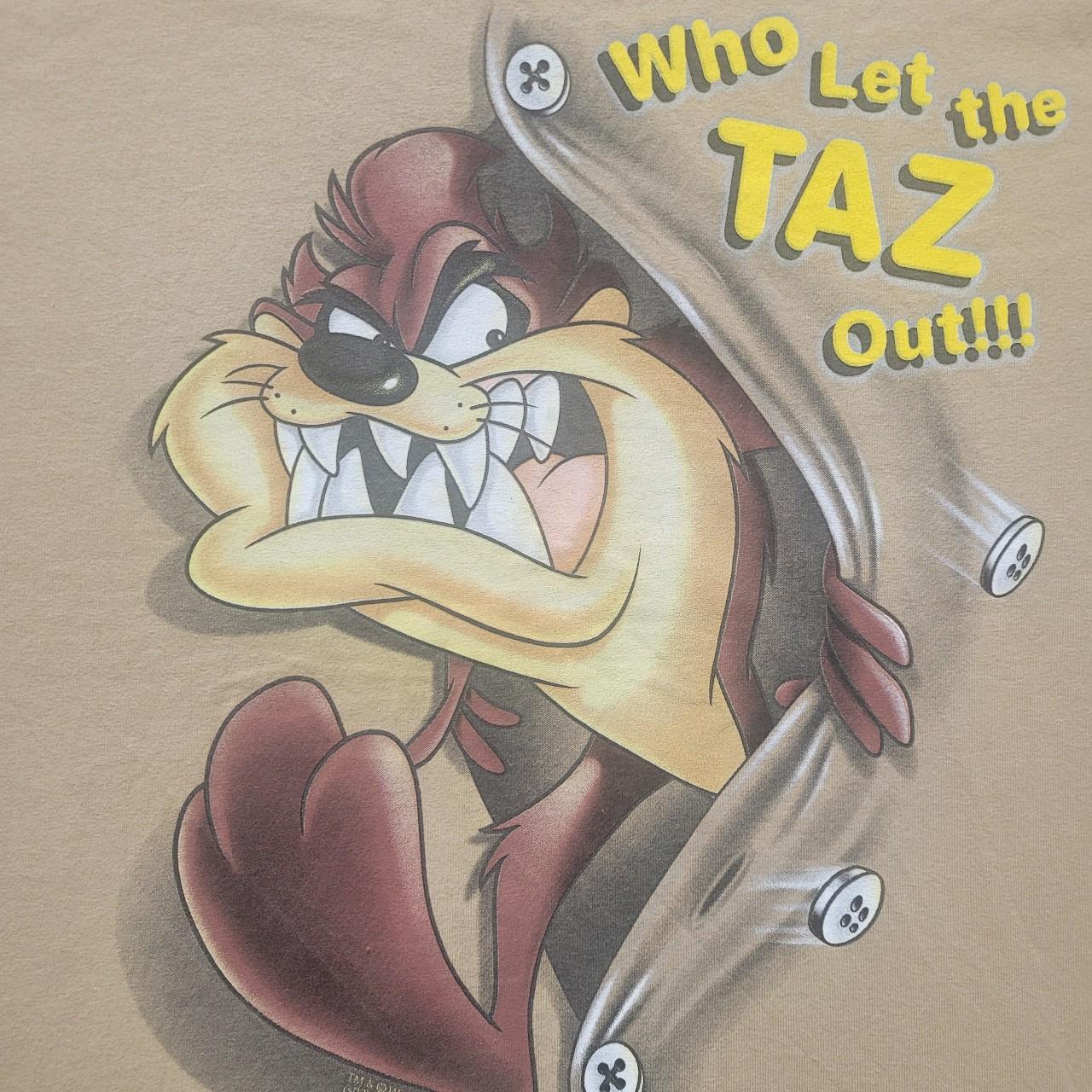 Looney Tunes Men's Tan T-shirt | Depop