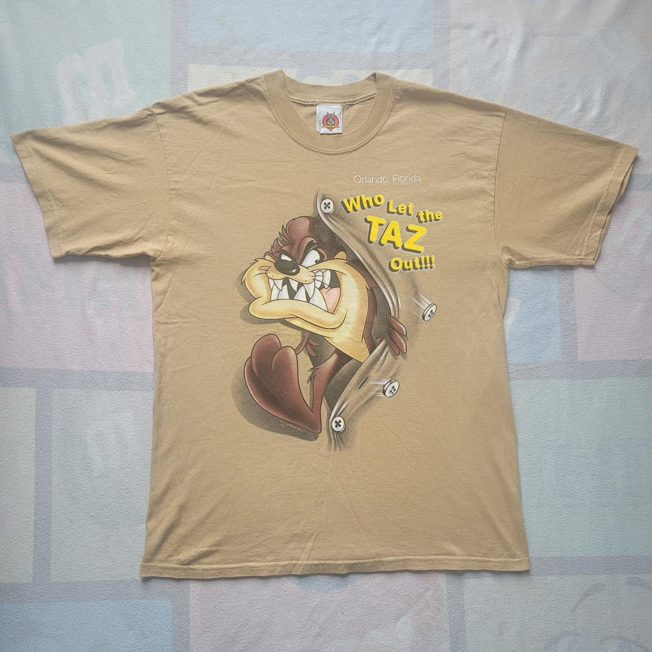 Looney Tunes Men's Tan T-shirt | Depop