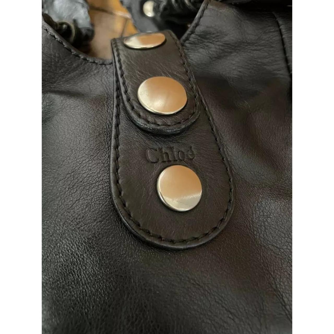 Chloe Silverado Leather Black Handbag Bag Vintage... - Depop