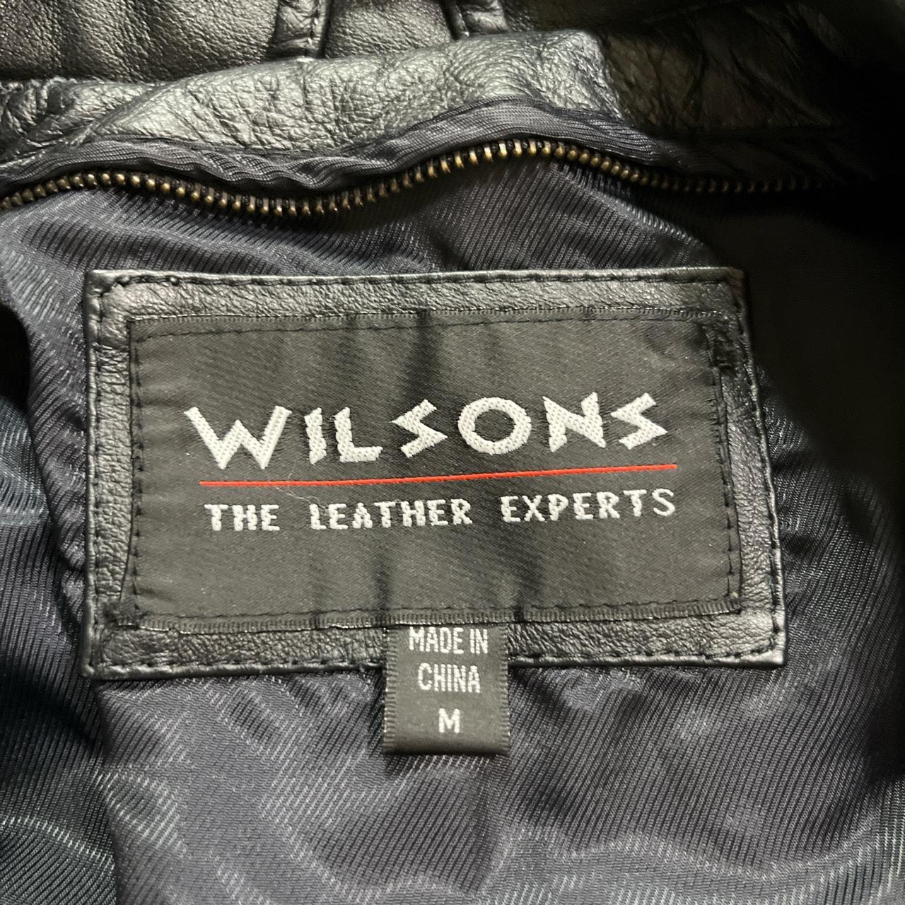 Vintage 90’s Wilson’s Leather Trench Coat Size... - Depop