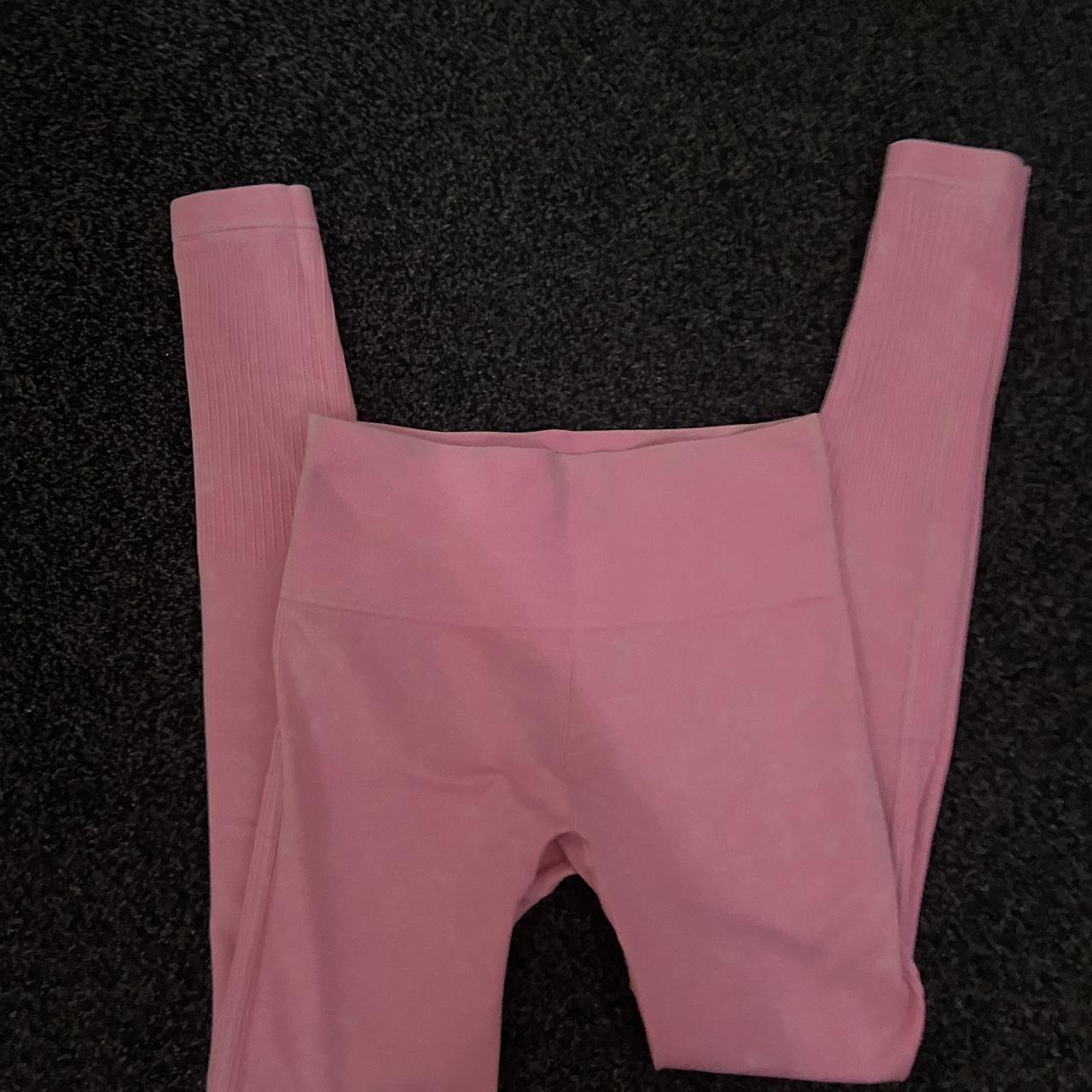 Pink gym set size small both top and bottom - Depop