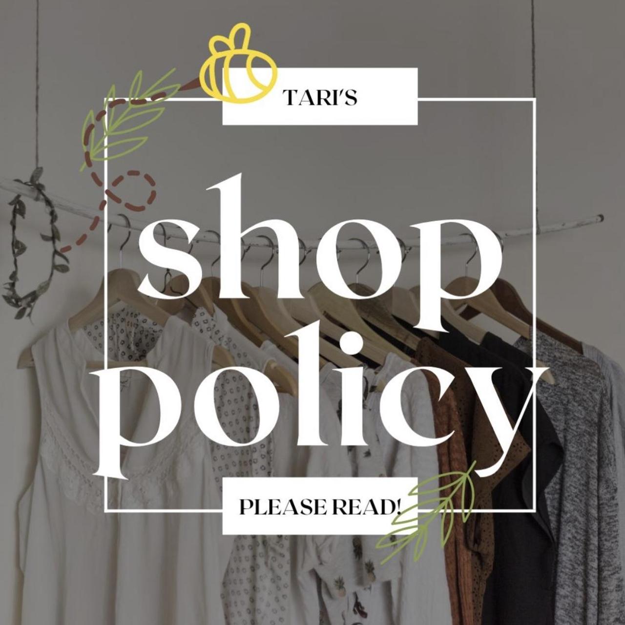 🐝 SHOP POLICY & FAQs 🐝 💠 ALL SALES FINAL unless the... - Depop