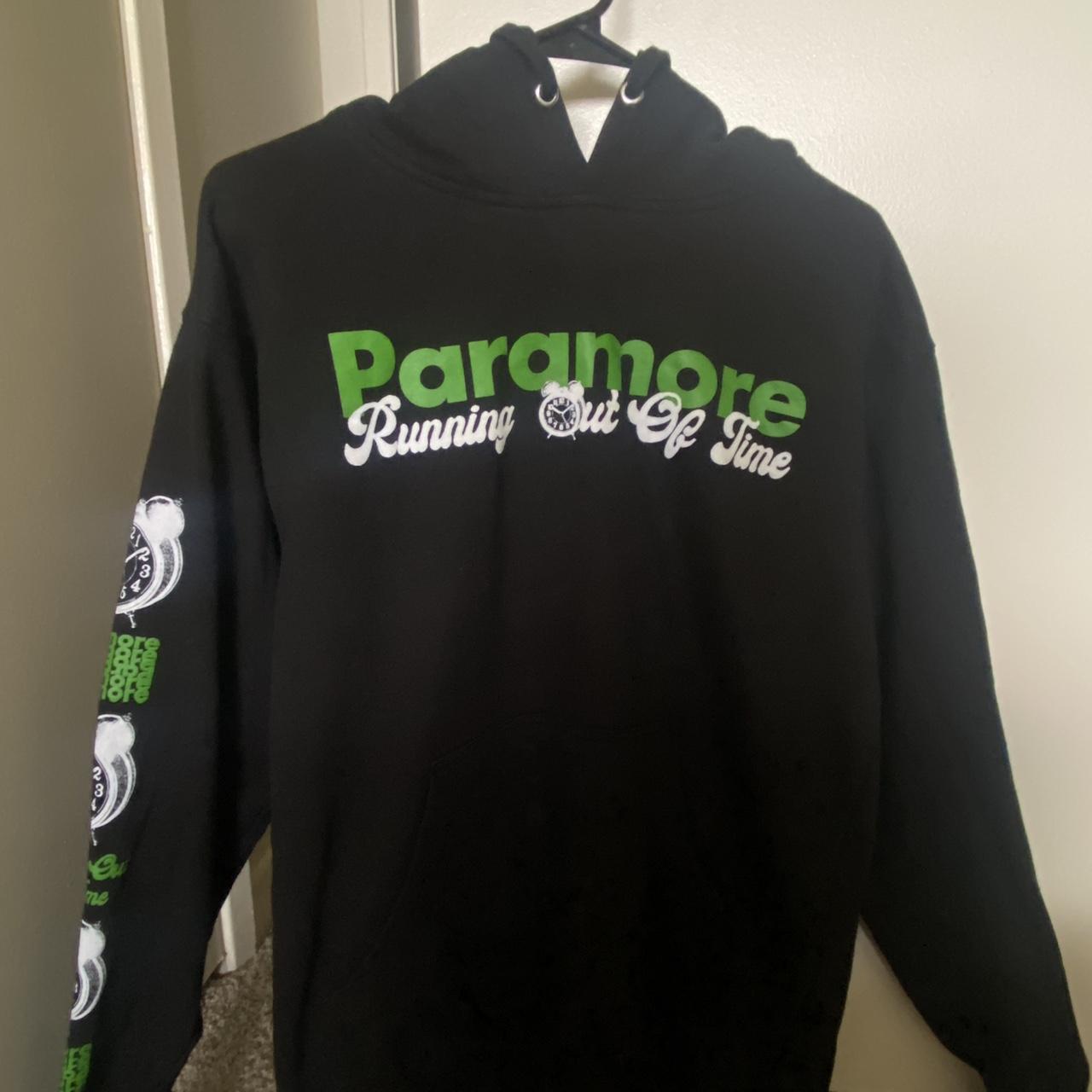 Paramore black and green hoodie - Depop