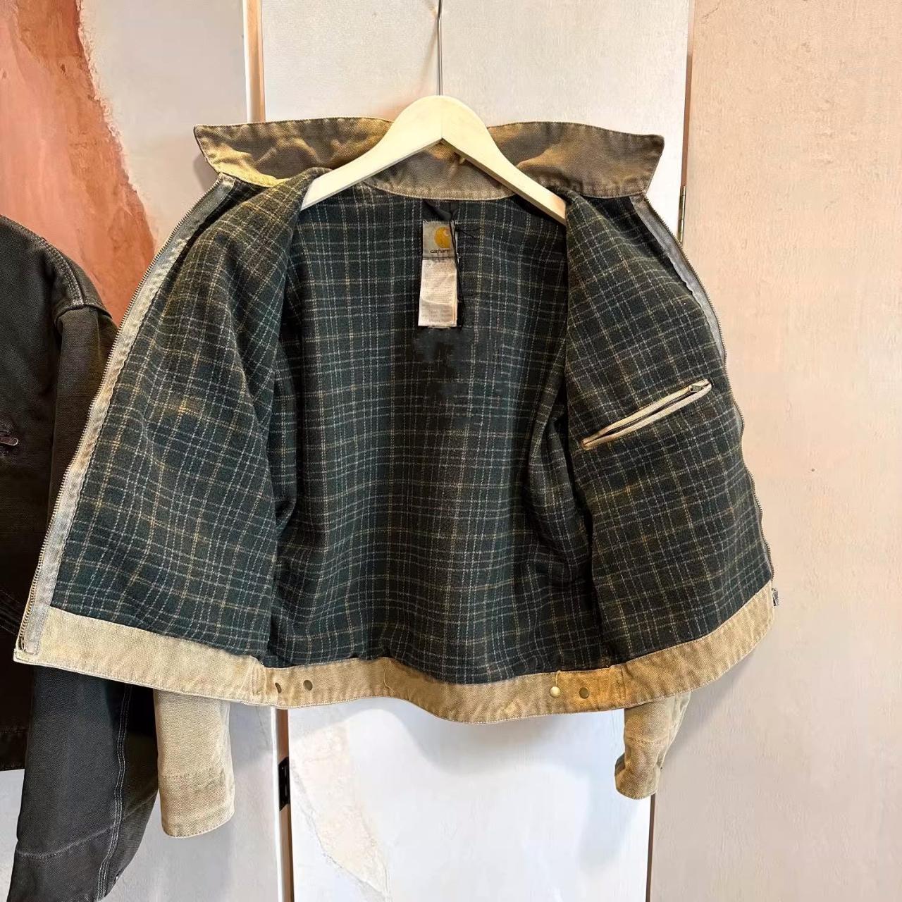 Vintage Carhartt Detroit Blanket Lined Jacket J97... - Depop