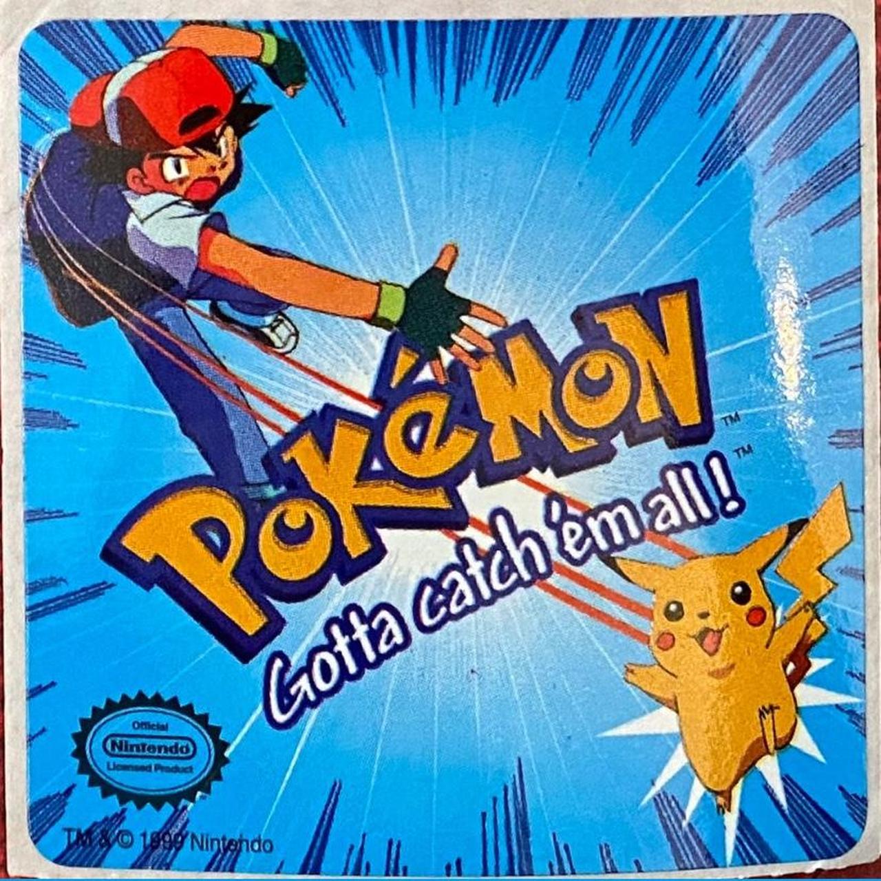 Vintage Pokémon stickers, Nintendo • 1999⚡️🏏🌀 Ash... | Depop
