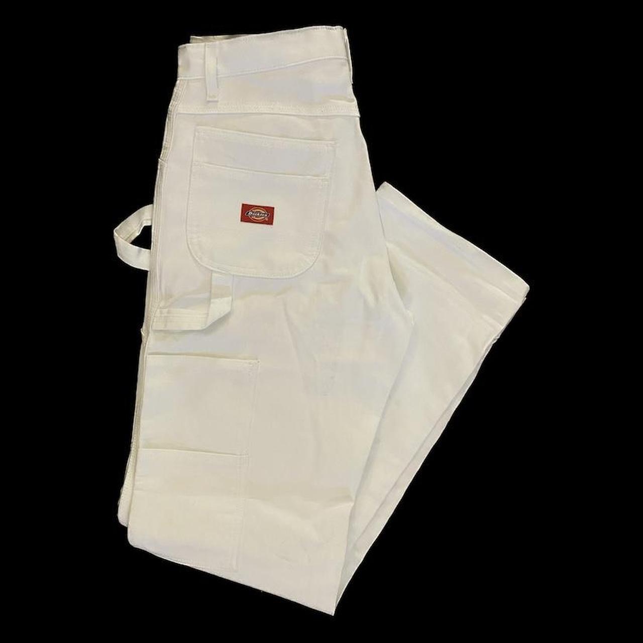 White Dickies painter’s pants 🎨📈👖 double knee... - Depop
