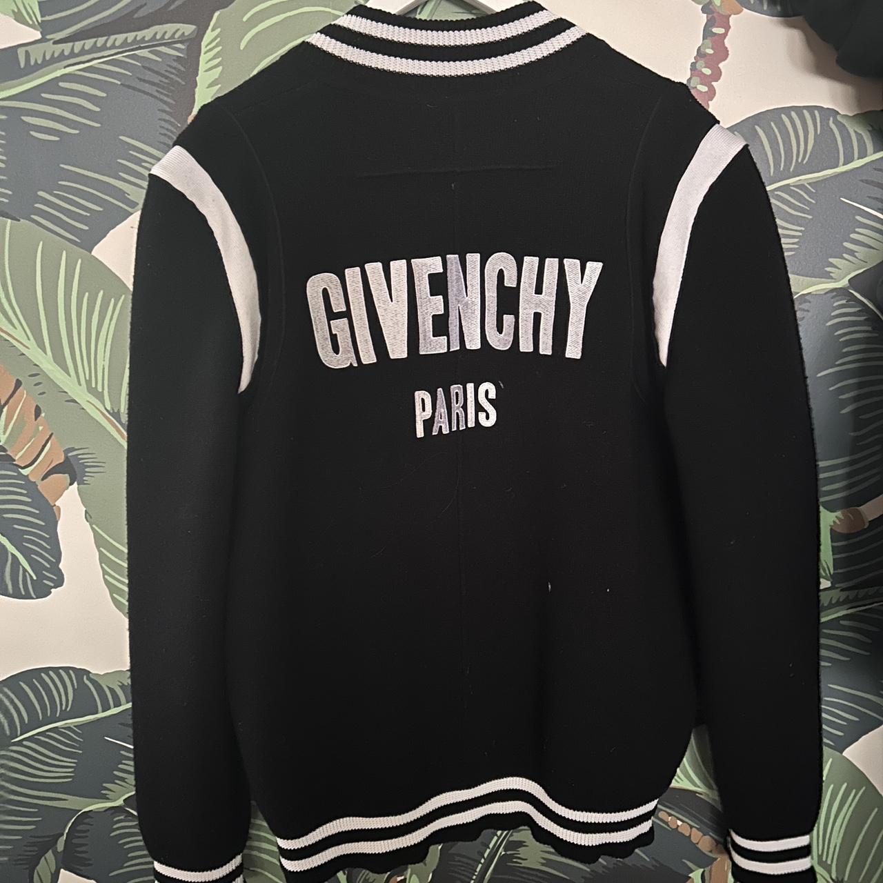 Givenchy Logo Knit Varsity Cardigan Given to me... - Depop