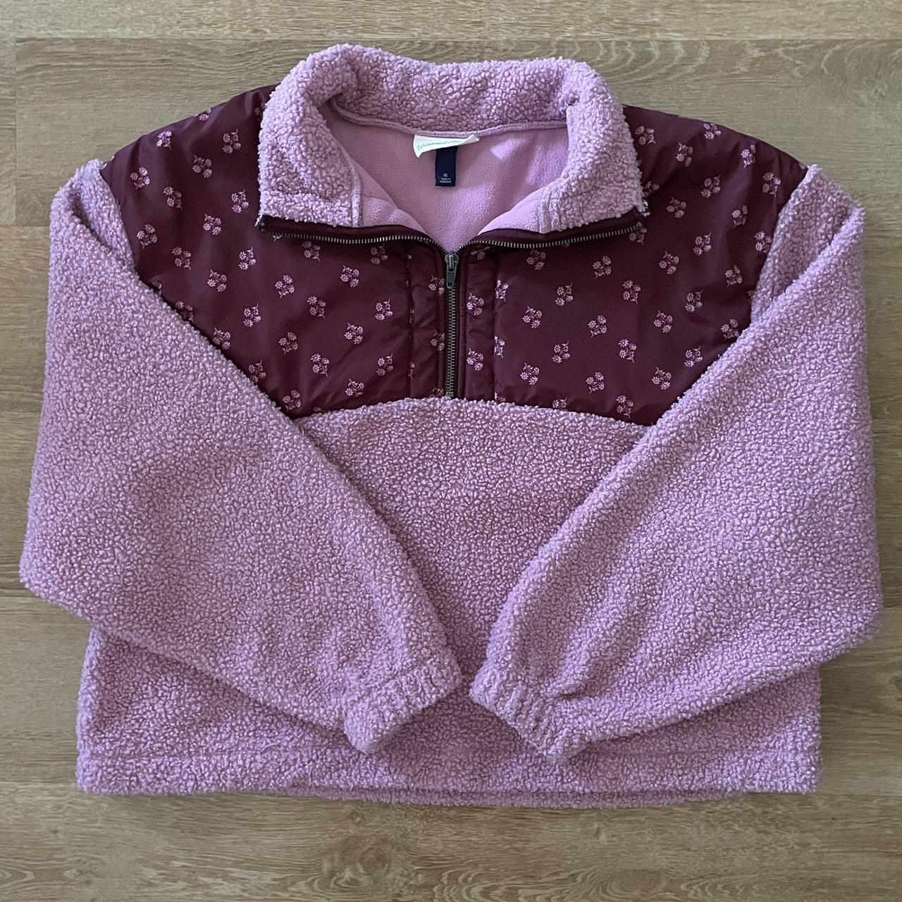 Universal Threads Fleece Quarter-zip fleece in... - Depop