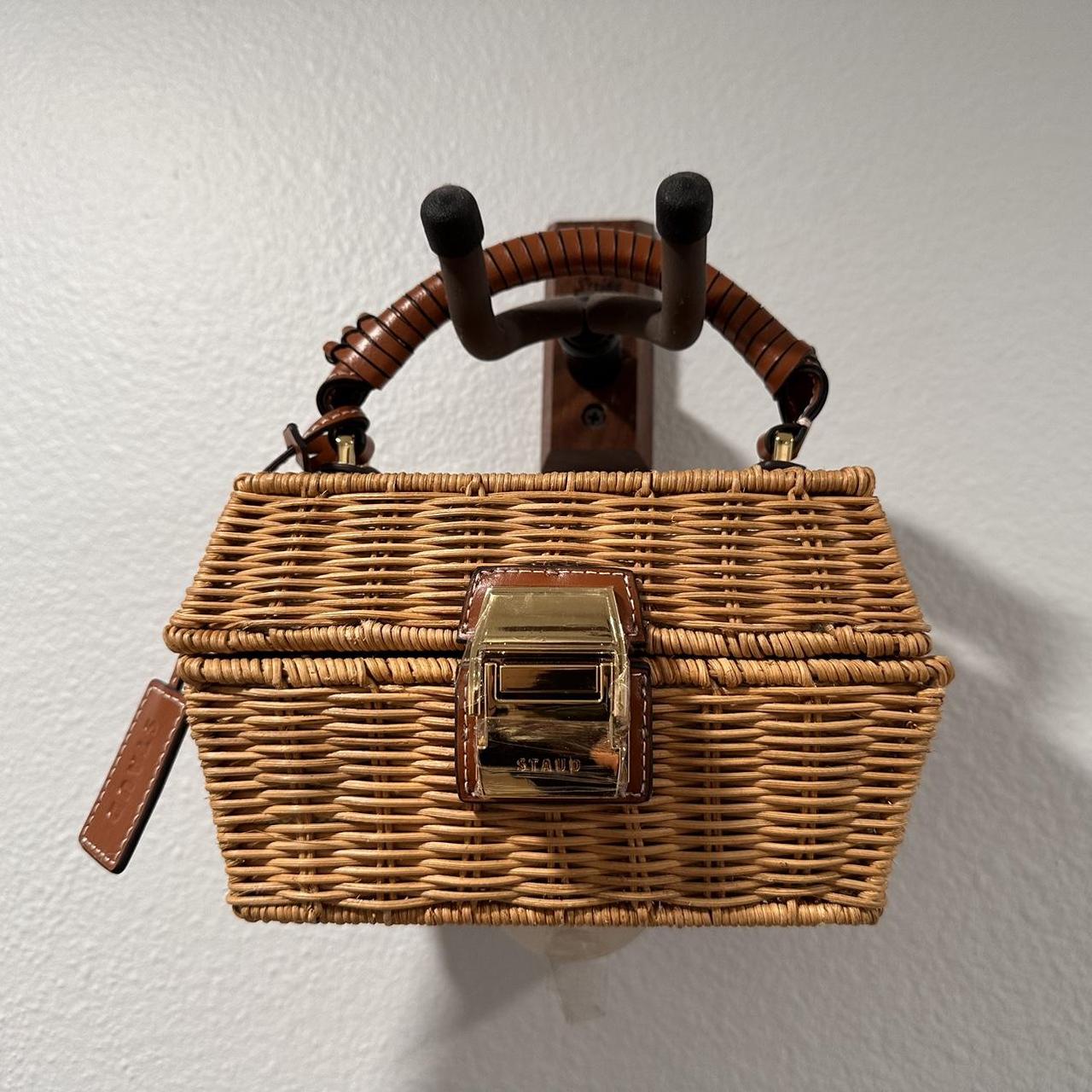 Staud Wicker Tackle Box Bag Comes with storage... - Depop