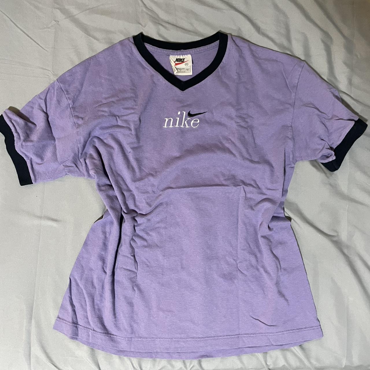 purple nike retro t-shirt - Depop