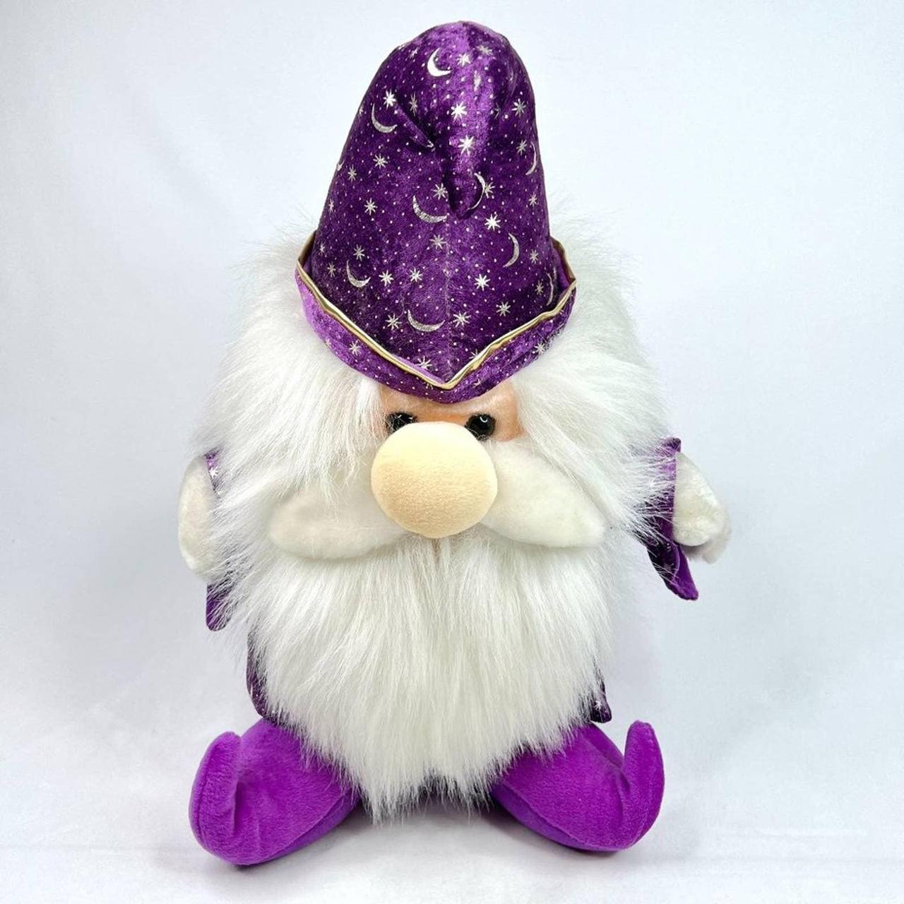 Vintage 2001 Classic Toy Co purple wizard hard plush... - Depop