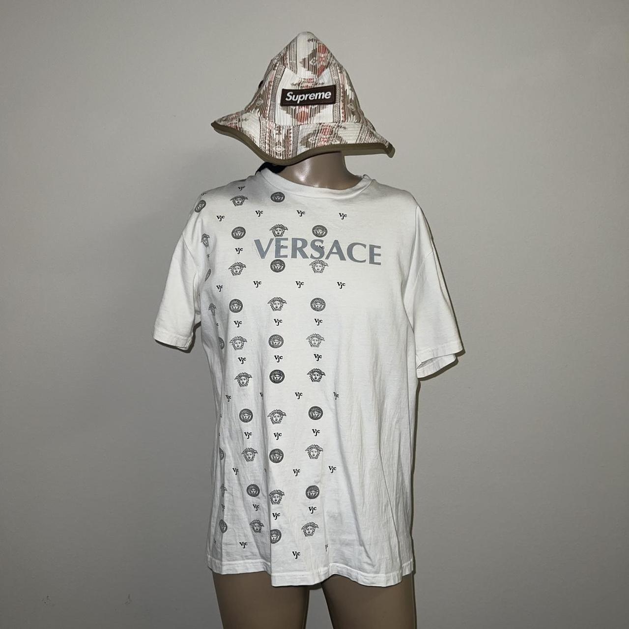 Versace Jeans Couture Men's Cream T-shirt | Depop