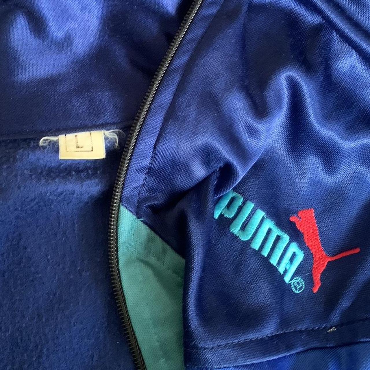 Vintage PUMA track jacket, seen on size 6/8 5ft 5.... - Depop
