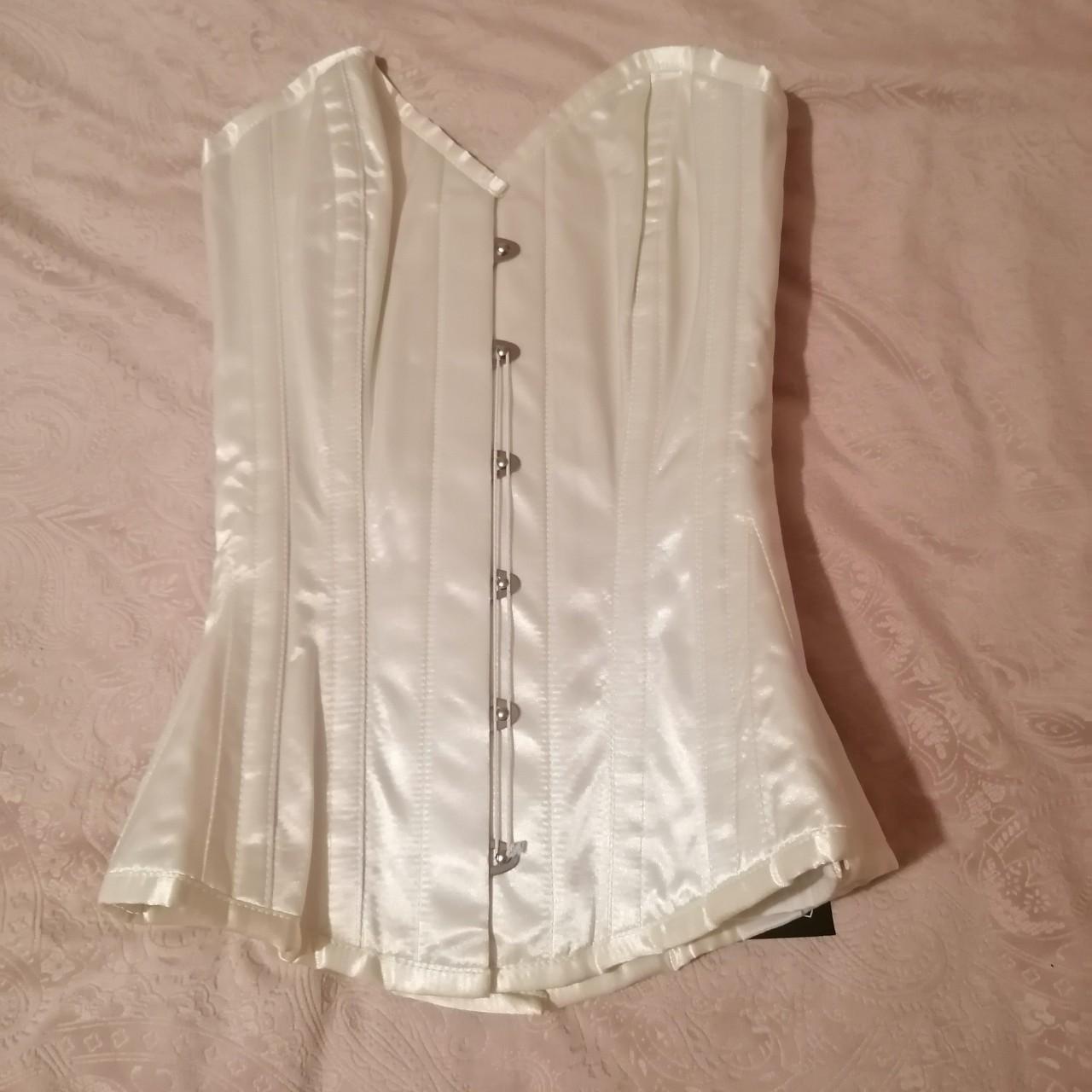 Steel Boned Ivory Corset. Size 20 inch, suitable... - Depop
