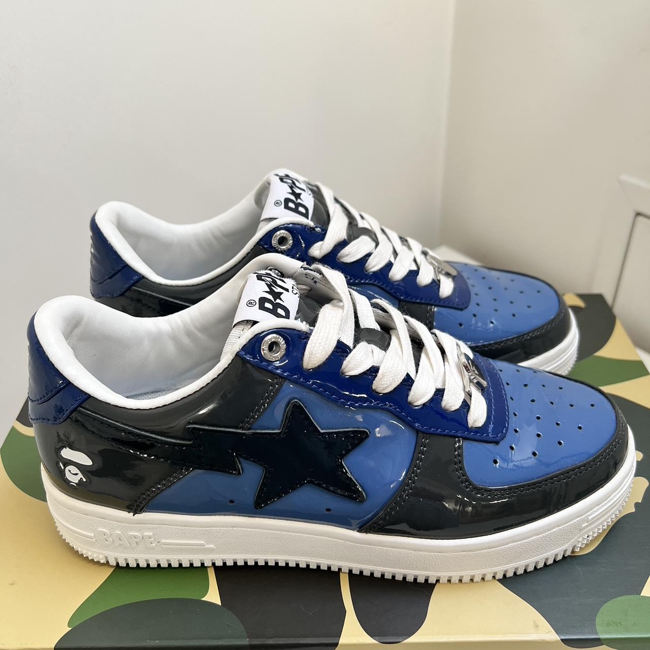 Blue patent bapestas Size 5 & 8 Worn twice, 8... - Depop
