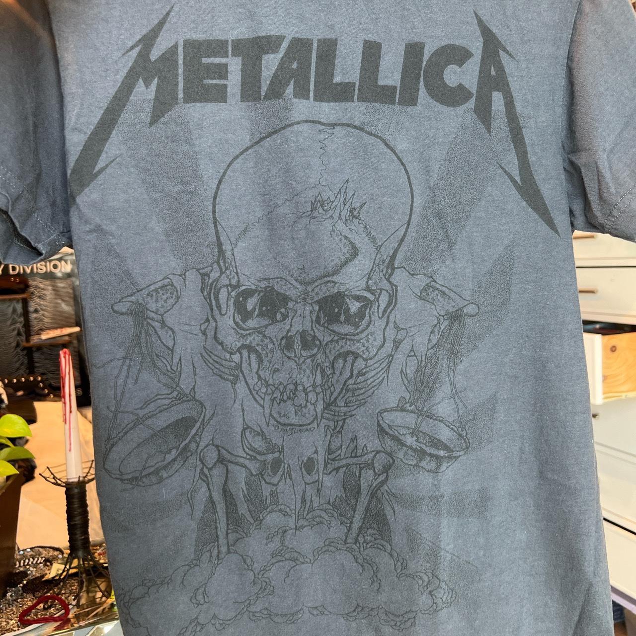 Sick faded gray Metallica Shirt size Medium #punk... - Depop