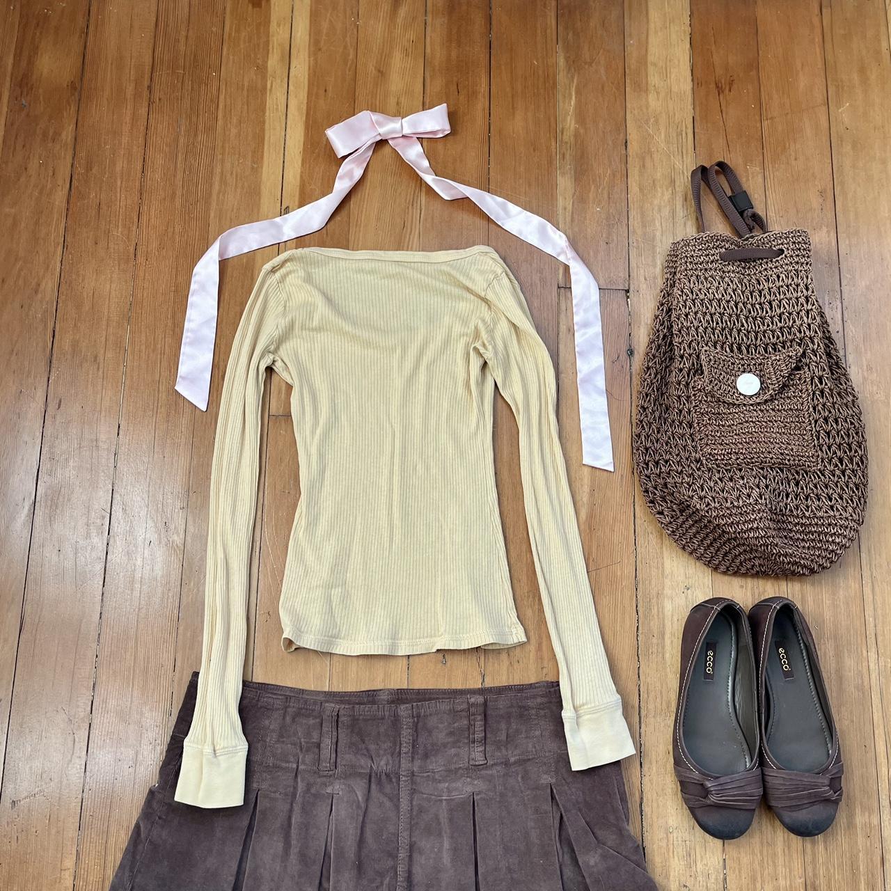 the perfect pastel yellow y2k does 70's fitted scoop... - Depop