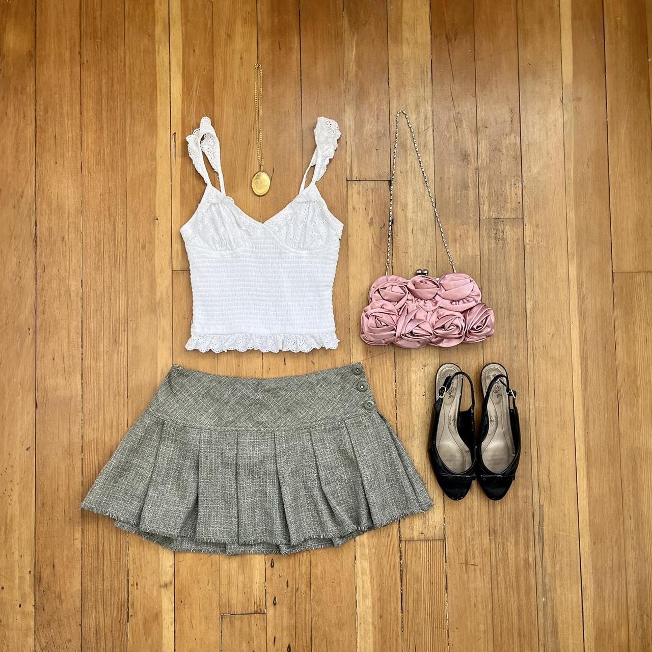 the perfect everyday dainty white fitted cami with... - Depop