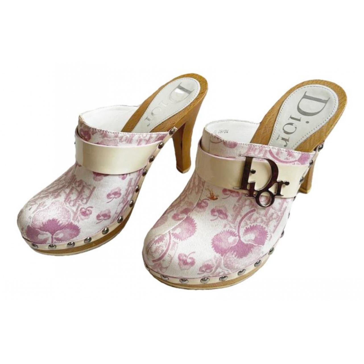 Dior ss05 cherry blossom platform clogs - Depop