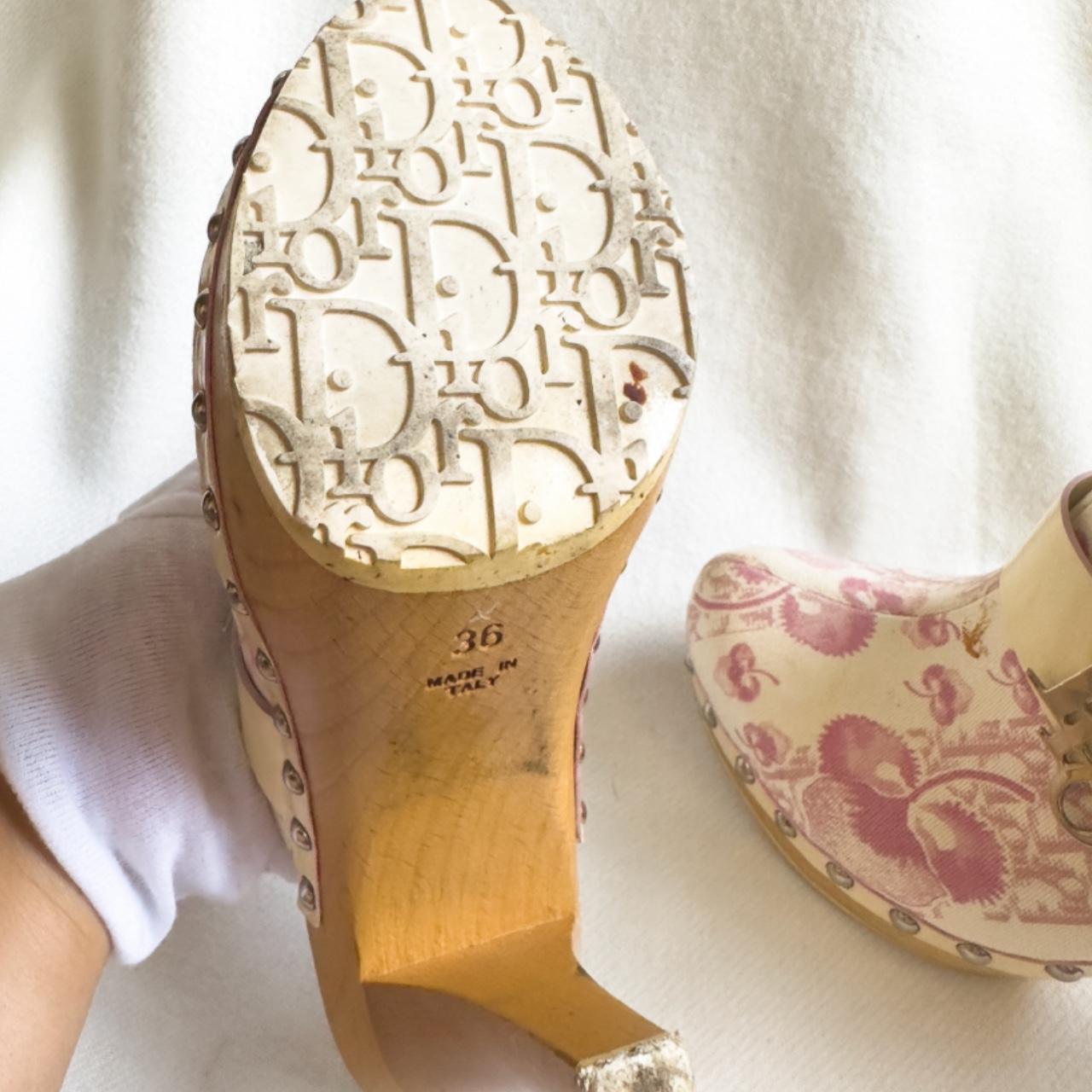 Dior ss05 cherry blossom platform clogs - Depop