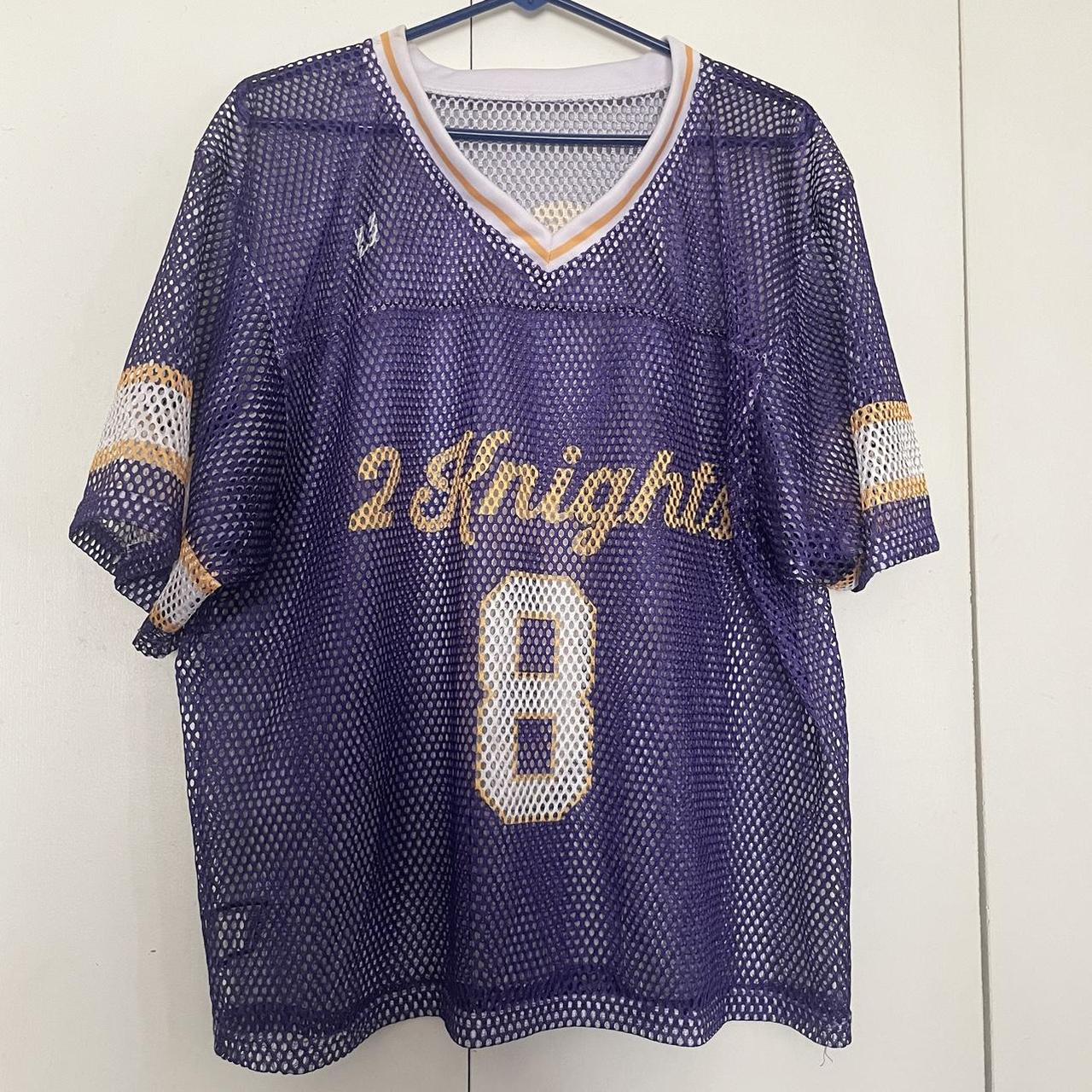 Vintage Knights purple and gold mesh Jersey in... - Depop