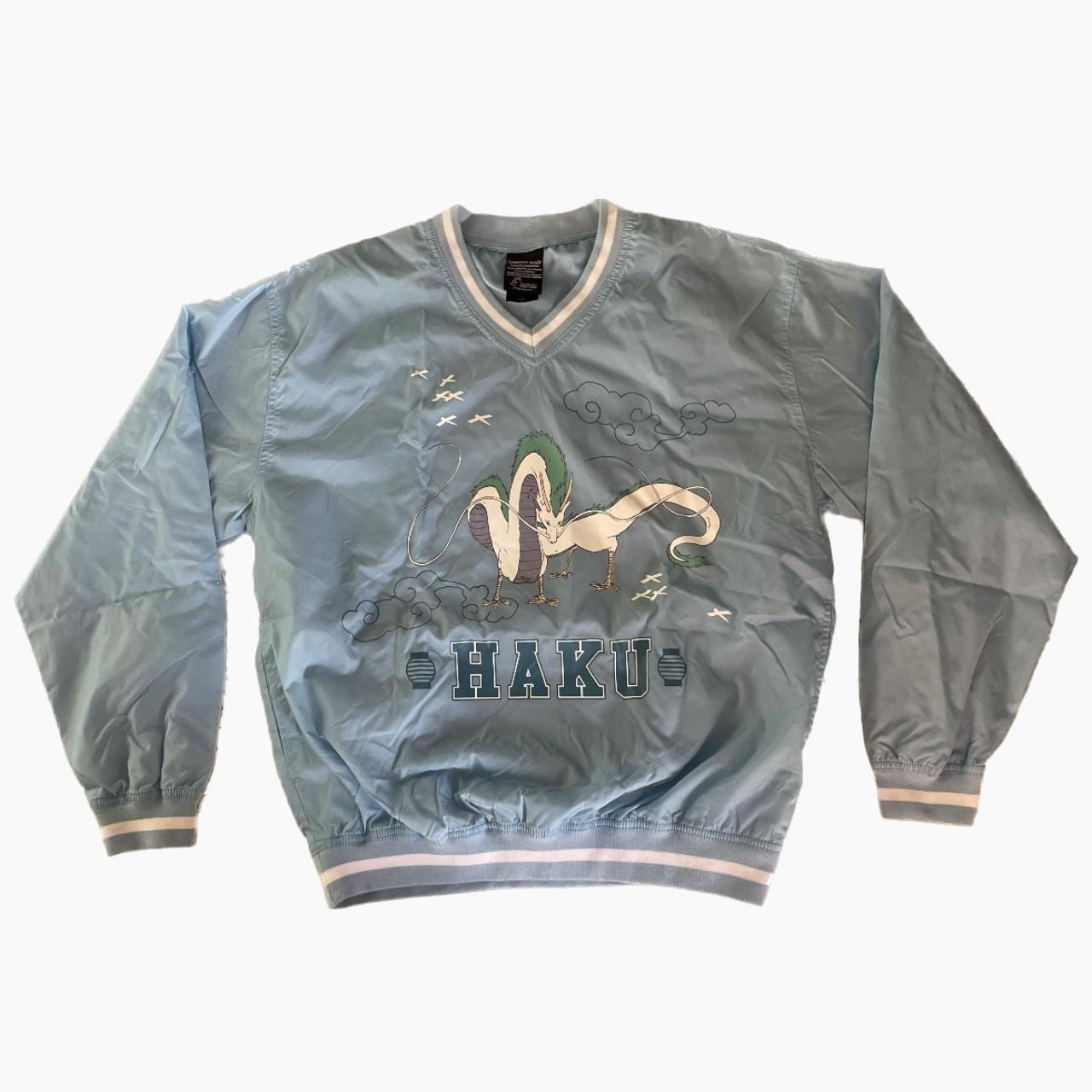 Studio Ghibli Spirited Away Haku Dragon V-Neck... | Depop