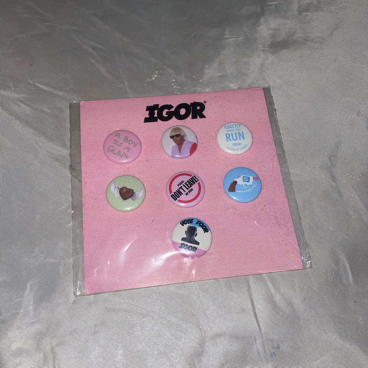 Tyler the Creator Igor pin set. Never opened, great... | Depop