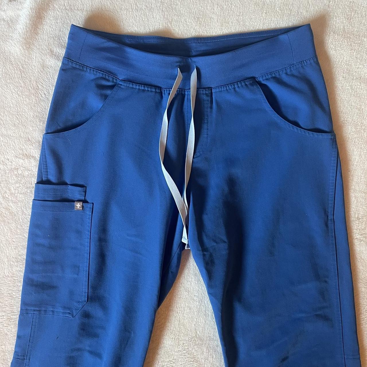 figs royal blue scrub pants. 2 identical pairs.... - Depop