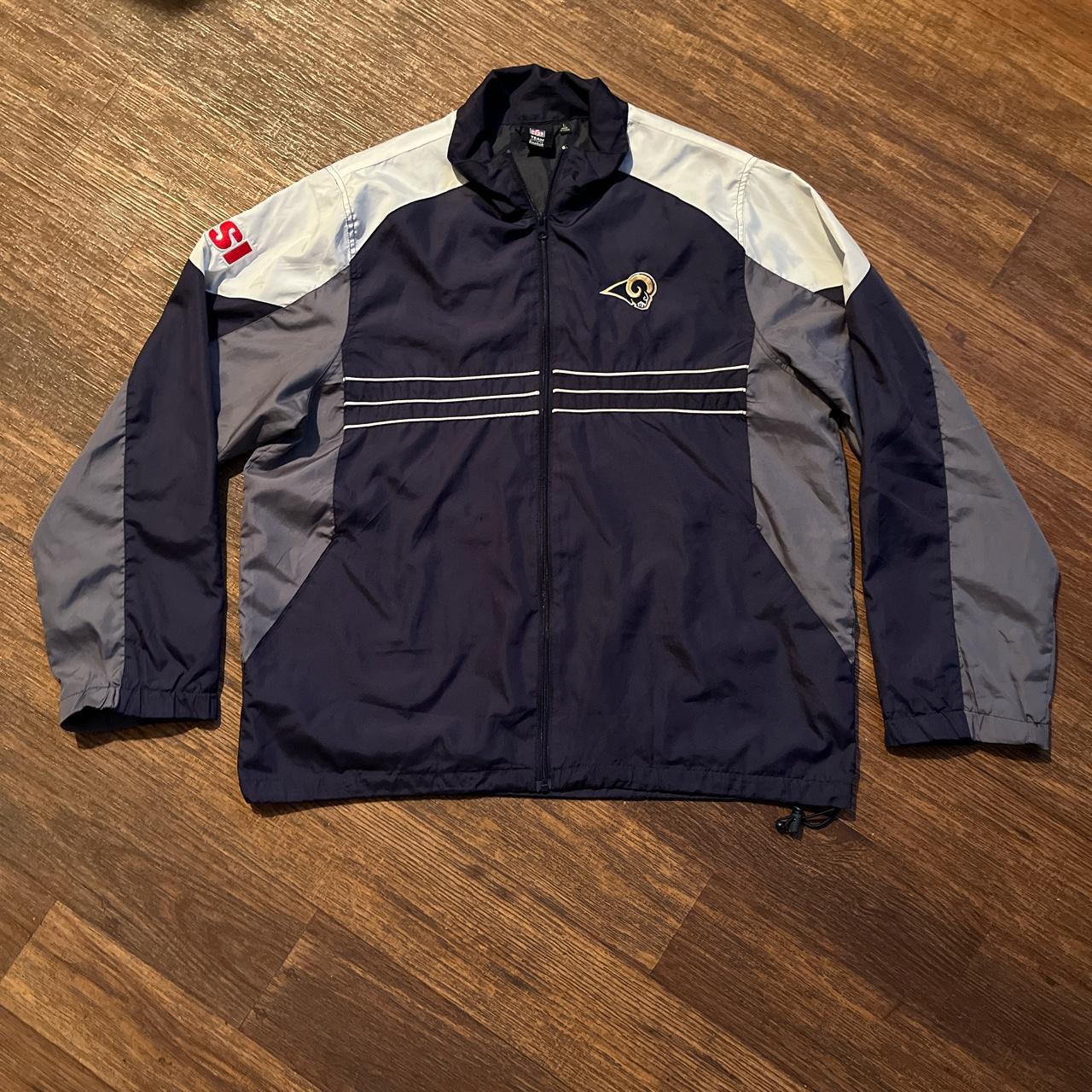 Rams team apparel windbreaker jacket Size Large - Depop