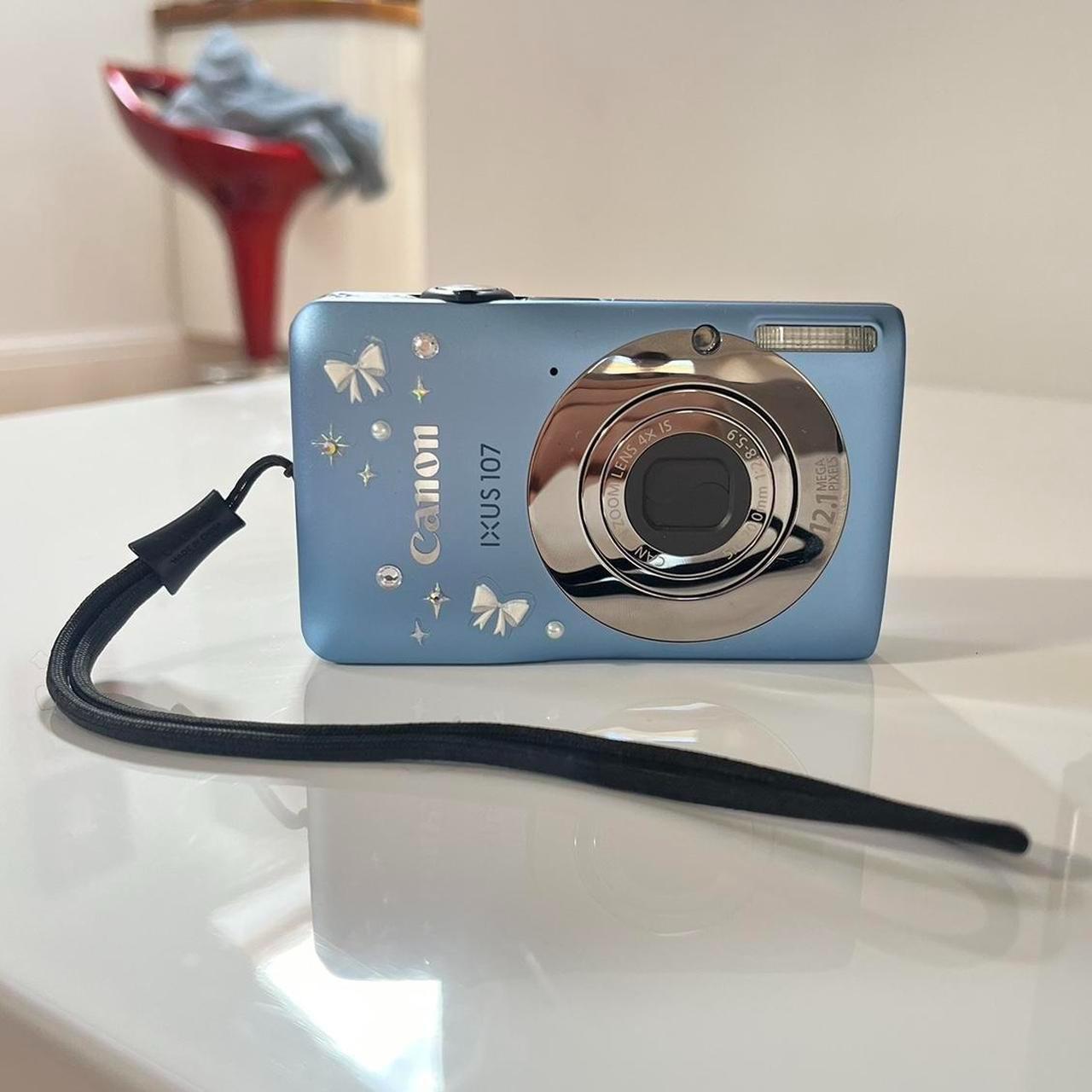 Canon Ixus Digital Camera Digi Cam in baby blue IXUS... - Depop