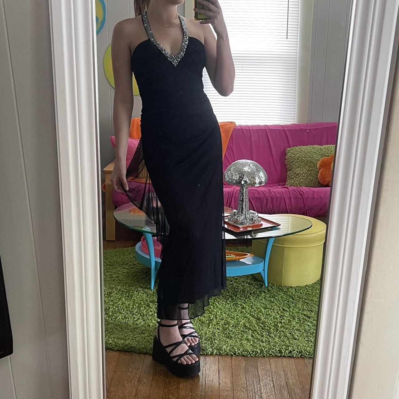 Vintage prom dress // 90s 00s Y2K Vintage gothic... - Depop