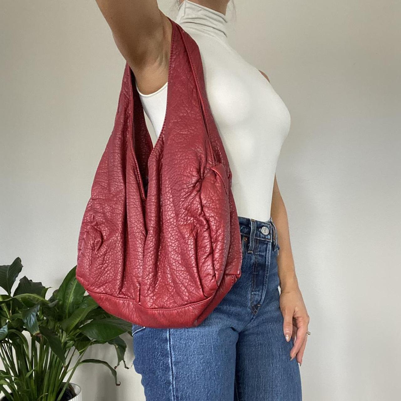 Vintage oversized tote purse in red Perfect cherry... - Depop
