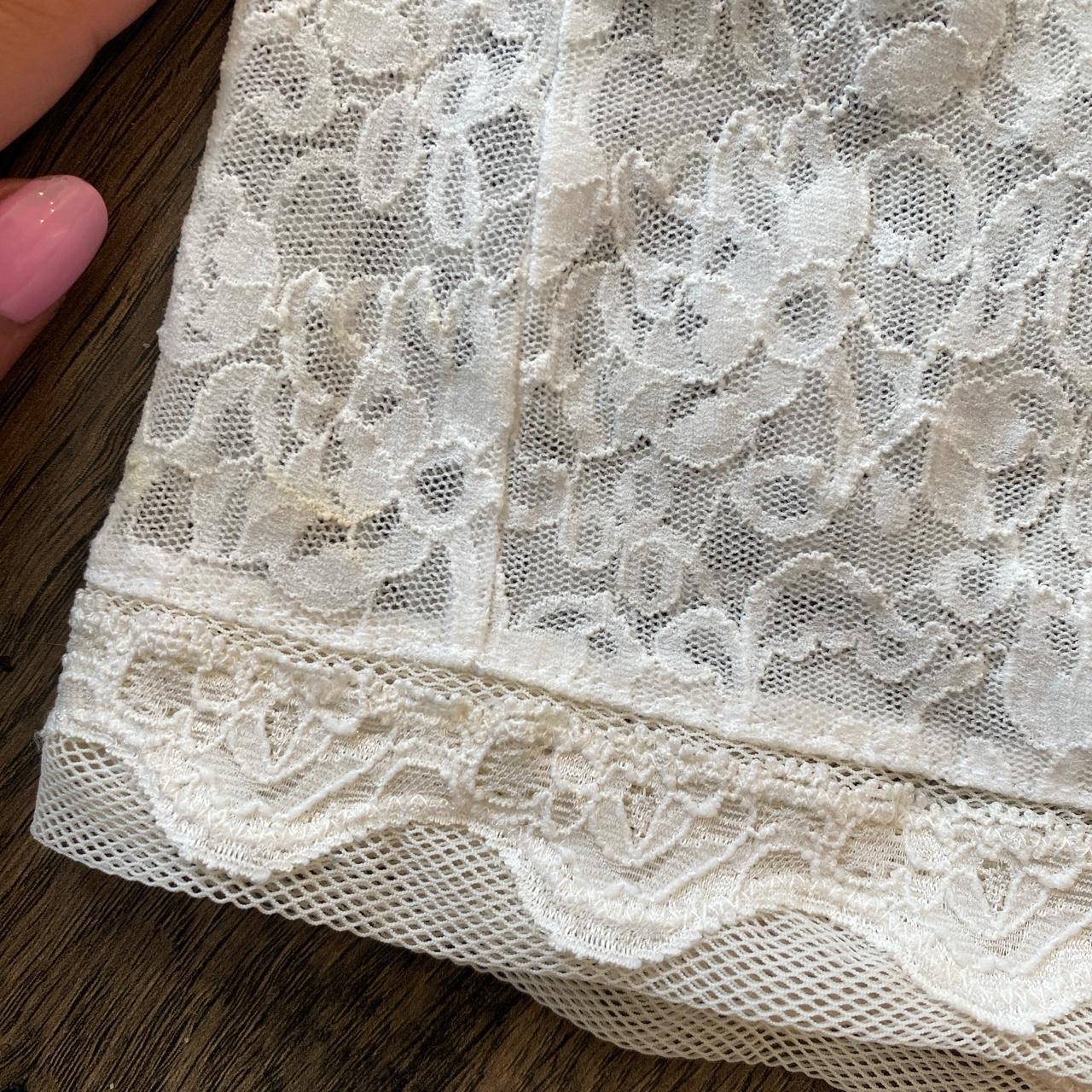 Victoria secret white lace vintage slip dress size... - Depop