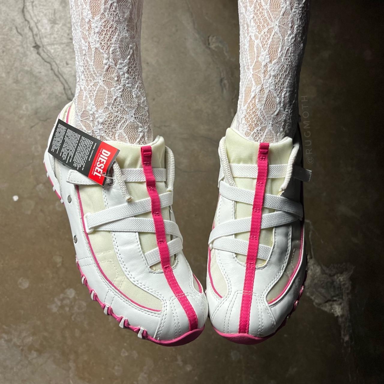 Diesel Explorer sneakers with a blend of light... - Depop