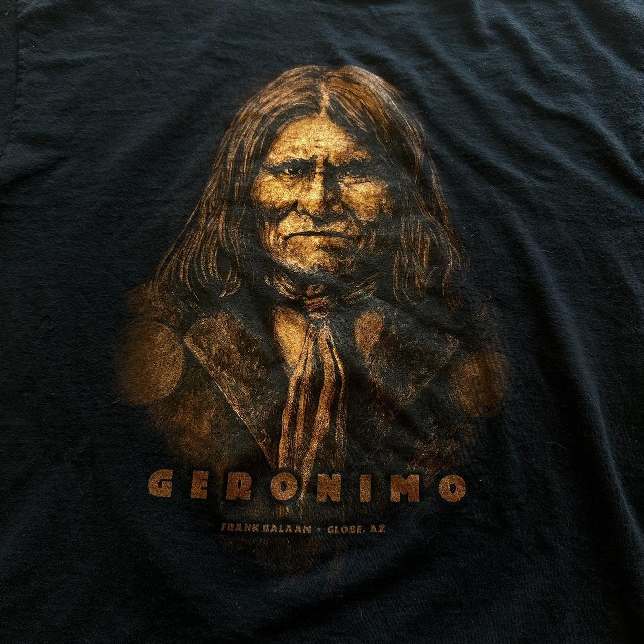 Vintage Geronimo T-shirt minor distressing /fading... | Depop