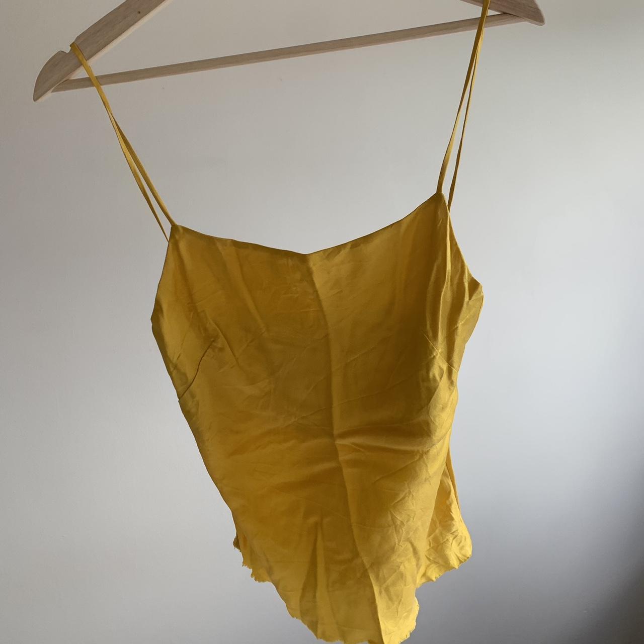Bec & Bridge Silk Yellow Cami Size 6 Like New - Depop
