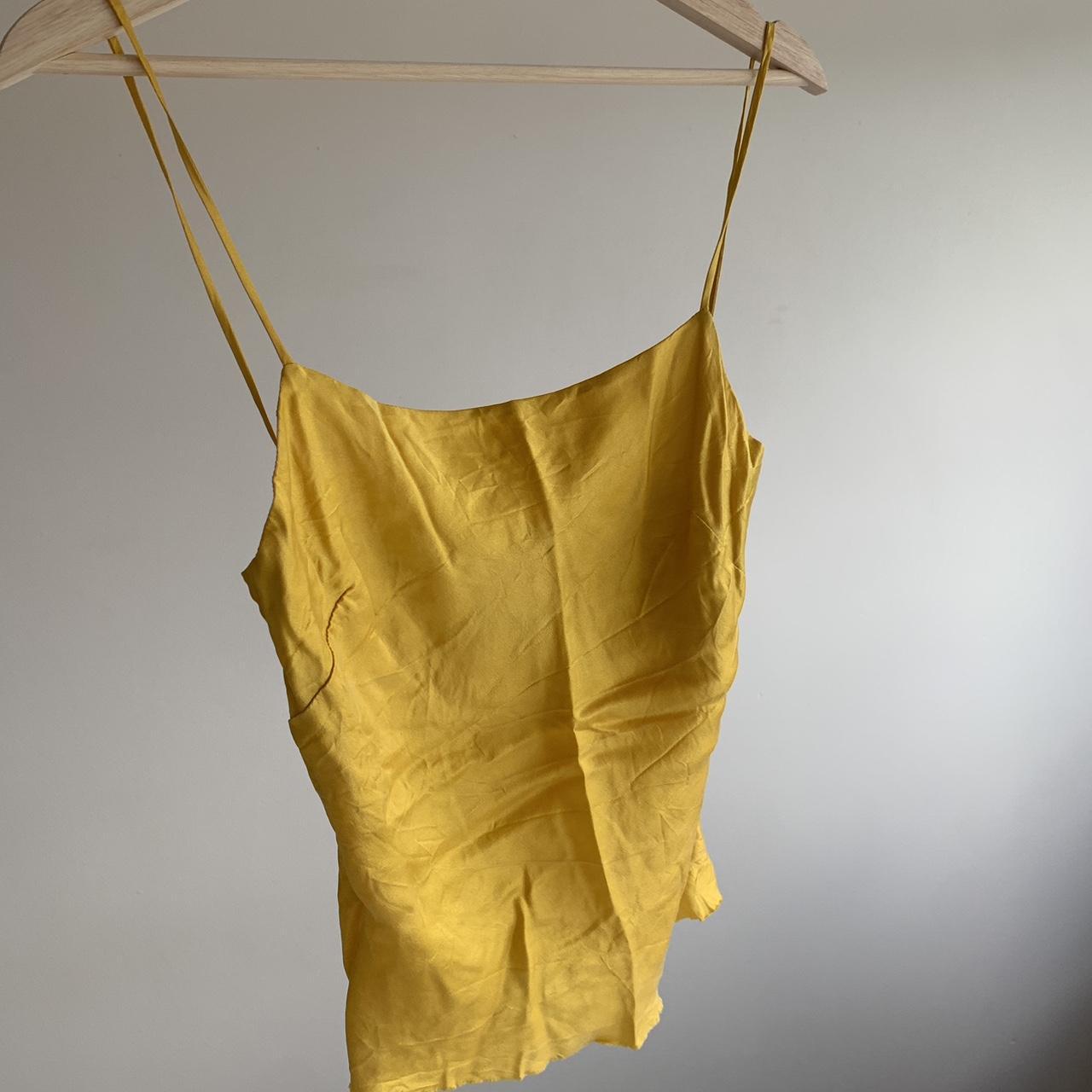 Bec & Bridge Silk Yellow Cami Size 6 Like New - Depop