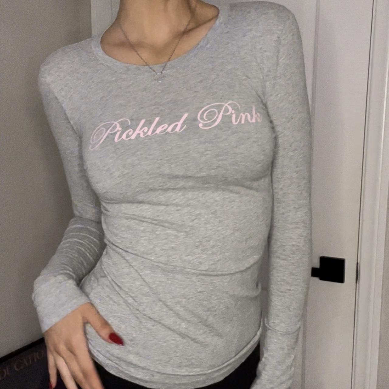 Pilates pink princess top says pickled pink from... - Depop