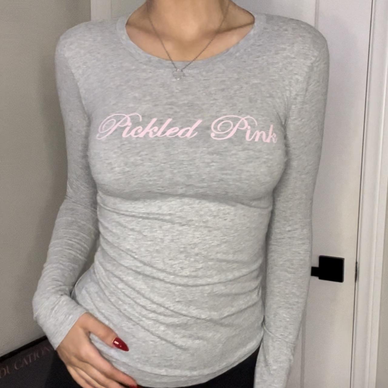 Pilates pink princess top says pickled pink from... - Depop